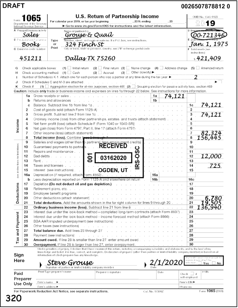 Form 1065 – Meru Accounting