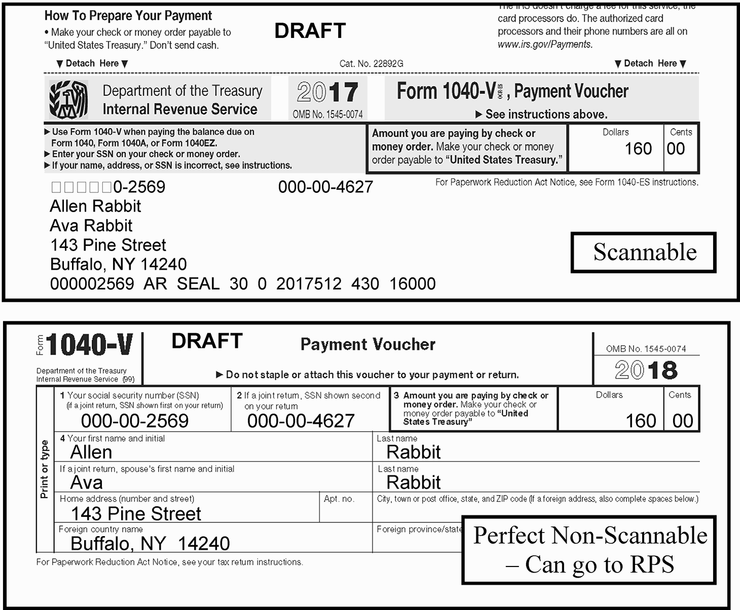 Form 1040 V Meru Accounting